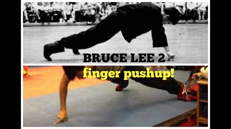 Bruce Lee One Finger Push Up