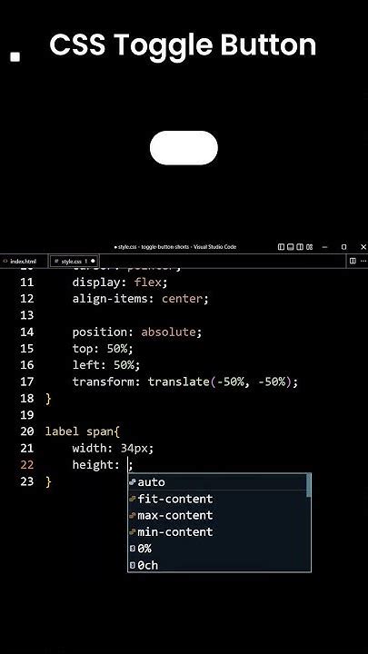 Css Toggle Button Shorts Youtube