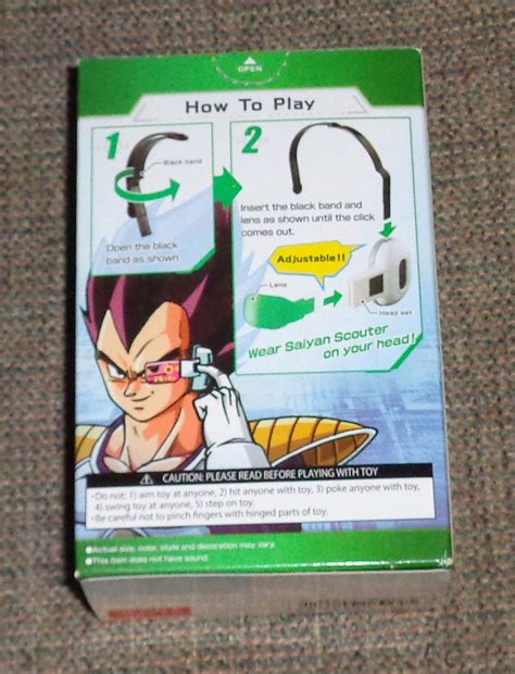 Bandai Dragon Ball Z Dbz Saiyan Scouter Green Lens New Anime Cosplay Prop Toy Other Animation