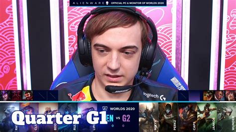 Gen Vs G2 Game 1 Quarter Finals S10 Lol Worlds 2020 Playoffs Gen