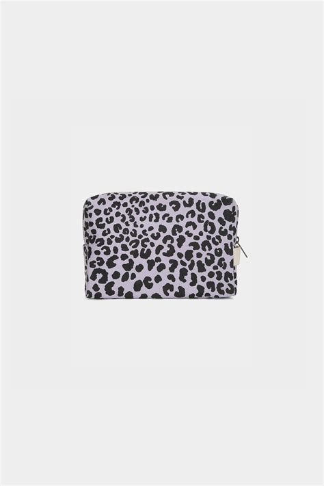 Lilac Leopard Toiletry Bag