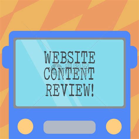 显示网站内容审查的文本符号概念照片评估和改进内容的过程绘制的带有空白彩色窗罩反射的公共汽高清图片下载 正版图片505769433 摄图网