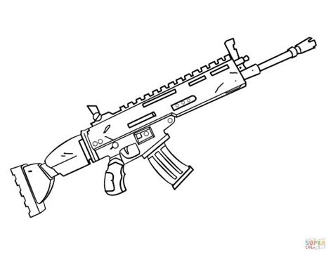 How To Draw Fortnite Scar