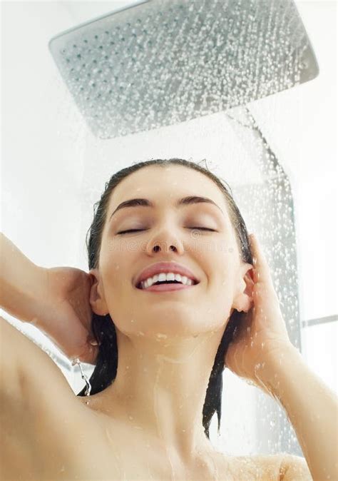 Girl At The Shower Stock Image Image Of Human Face 29255513