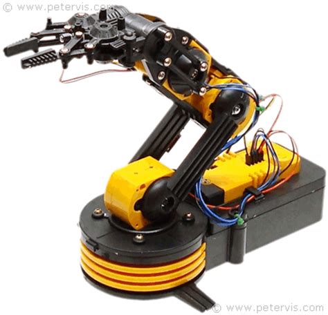 Robotic Arm With USB PC Interface Gripper Construction
