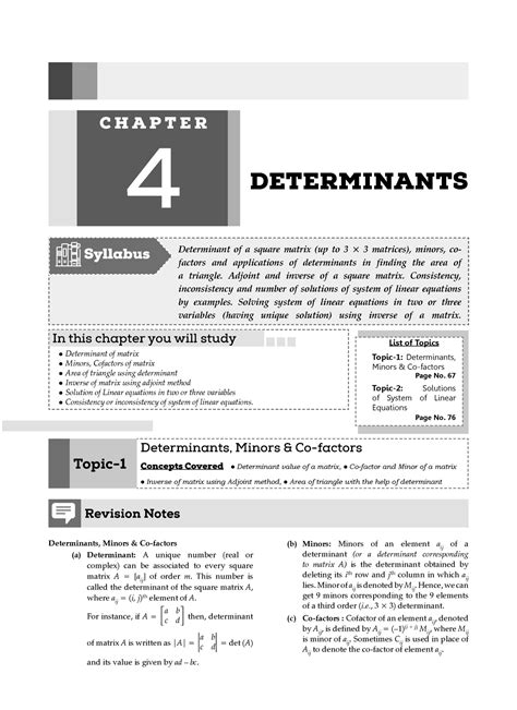 4 determinants what is meant by determinant the determinant is