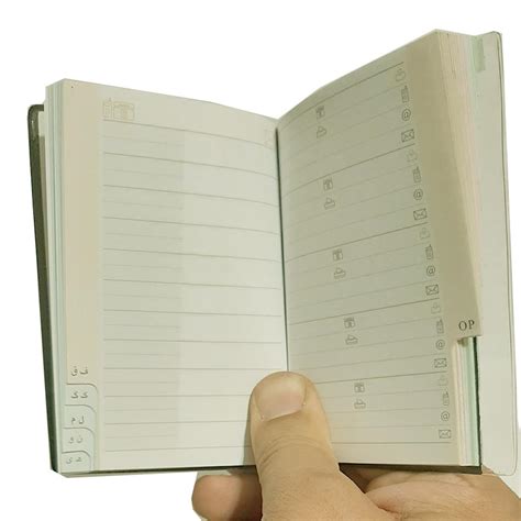 خرید دفتر تلفن جیبی ایندکس دار مدل لبه تلقی