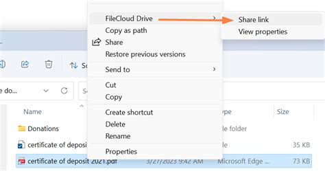 Sharing Files Or Folders Privately In Drive Filecloud Docs Server