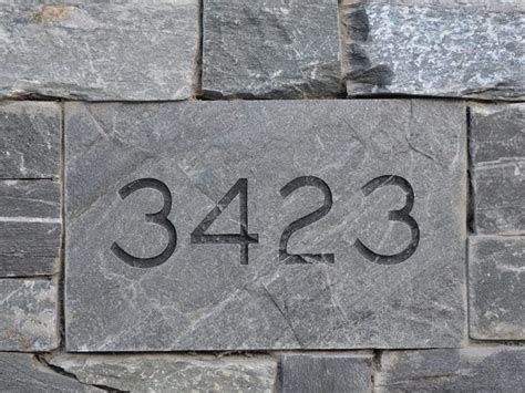 House Address Numbers K2 Stone