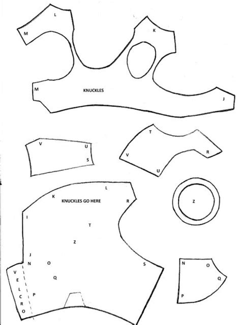 Cardboard Armor Template