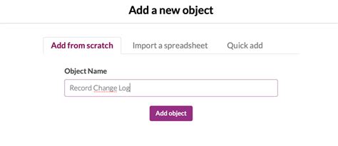 Record Update Log Object Based