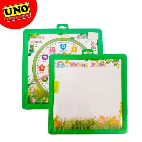 Uno Writing Whiteboard With Clock Assorted Colors Lazada Ph