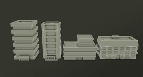 낮은 폴리 구조 3d 모델 12 3ds C4d Fbx Obj Free3d