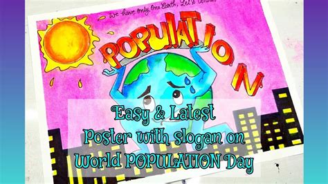World Population Day Drawing World Population Day Poster World