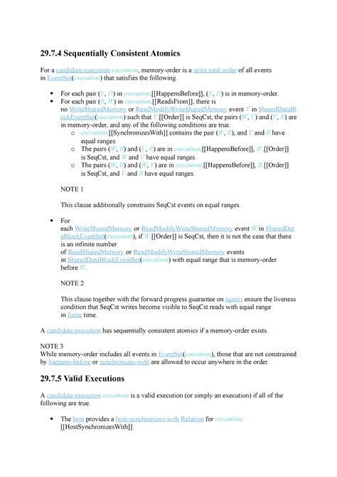 29 yes 29 7 sequentially consistent atomics for a candidate