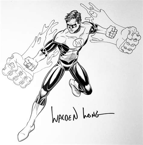 Green Lantern Simple Sketch