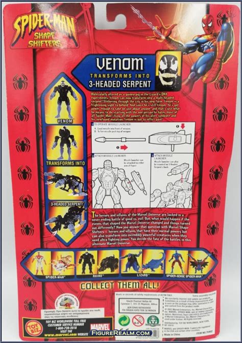 Venom Spider Man 2000 Shape Shifters 2002 Toy Biz Action Figure