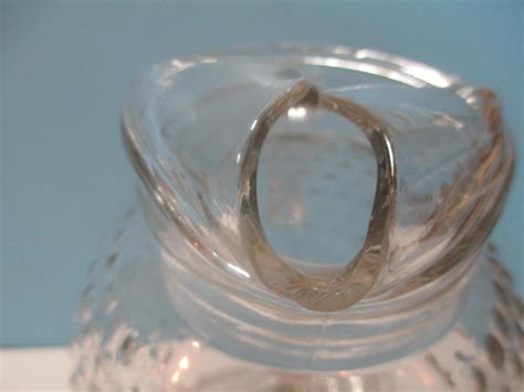 Bubble Glass Pitcher Clear Glass Bubble Pitcher Deco Pitcher Etsy