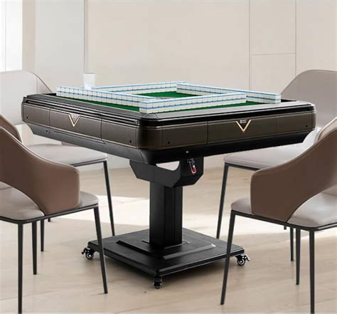 Mahjong Co Automatic Mahjong Table Foldable 44mm Tiles With Wheels 2