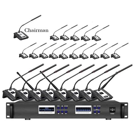 Профессиональная система беспроводных конференц-микрофонов UHF ...