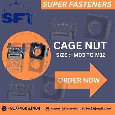 Mild Steel Ms Cage Nut For Automobile Industry Size M6 At ₹ 105piece In Ludhiana