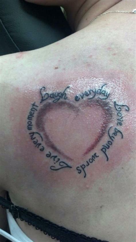 Heart Tattoo With Quote Heart Tattoo Tattoos Infinity Tattoo