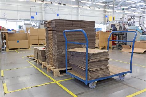 Empty Assembly Line Closeup With Eight Wastes Of Lean Management