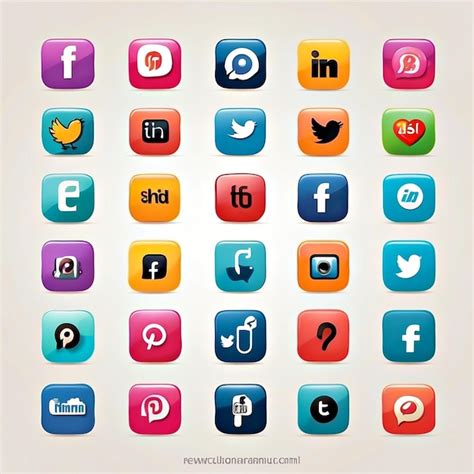 Social Media Icons Vectors Premium Ai Generated Image