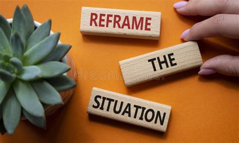 Reframe The Situation Symbol Concept Words Reframe The Situation On