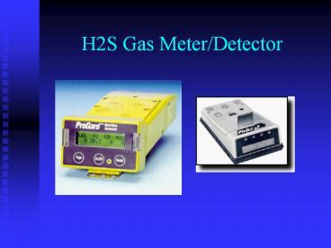 H2S Gas Meter Detector Presentation Free To Download