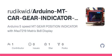 Github Rudikwidarduino Mt Car Gear Indicator With 8x8 Matrix Display