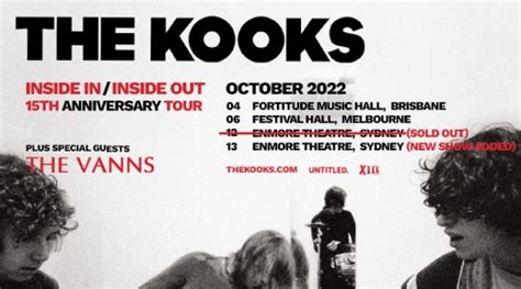 The Kooks Australian Tour Dates The Partae