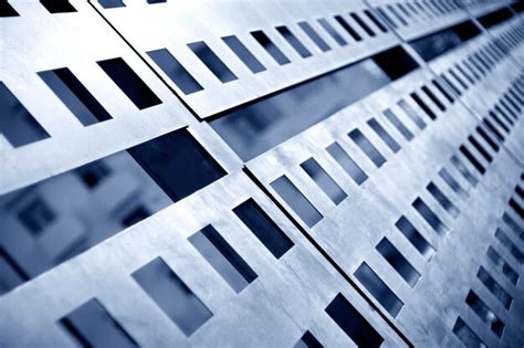 Premium Photo Metal Fence With Square Slits