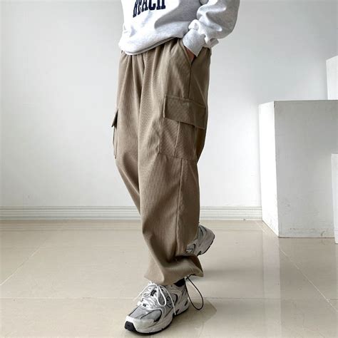 아웃나인 [무료배송]onyne 남자 폴틴 골덴팬츠 카고바지 조거 와이드팬츠 통바지