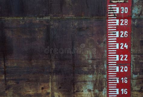 Water Level Scale Stock Photo Image Of Environment Volume 60036428