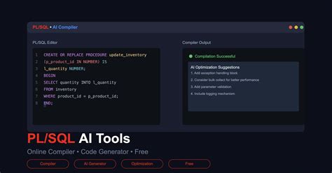 Plsql Ai Tools Online Compiler And Query Generator