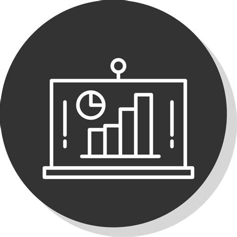 Analytics Line Grey Circle Icon 43026004 Vector Art At Vecteezy