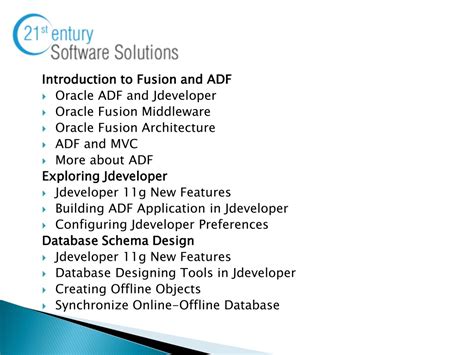 ppt oracle adf training powerpoint presentation free download id