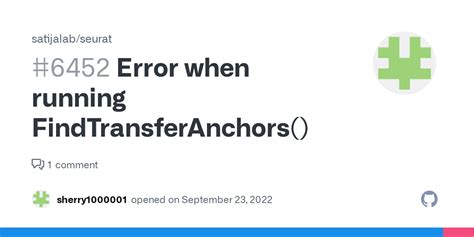 Error When Running FindTransferAnchors Issue Satijalab Seurat GitHub