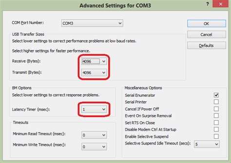 How To Set The Serial Port Latency Timer For Faster Response In Windows
