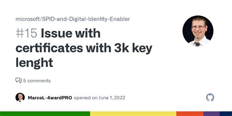 Issue With Certificates With K Key Lenght Issue Microsoft Spid And Digital Identity