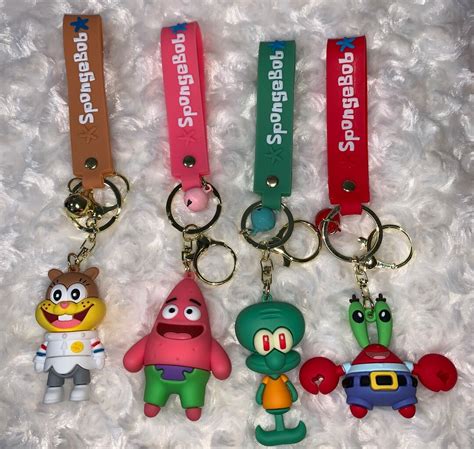 Spongebob Inspired Keychains Etsy