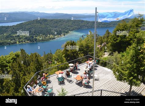 View From Cerro Catedral Cable Car Station Bariloche Argentina Stock