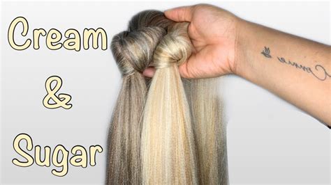 Custom Color Braiding Hair Blend Cream And Sugar Blend 9 Mixing Hair