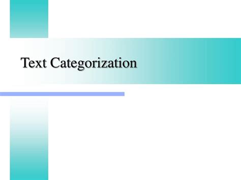 Ppt Text Categorization Powerpoint Presentation Free Download Id4032508
