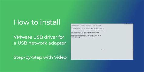 Boost Your Networking With The Vmware Usb Network Adapter Edy Werder Posted On The Topic