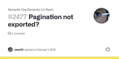 pagination not exported · issue 2477 · semantic org semantic ui react