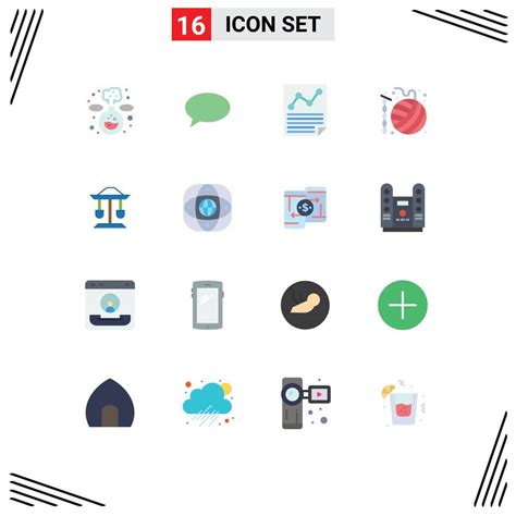 16 Universal Flat Colors Set For Web And Mobile Applications Chemistry Letter Chat Mail Report