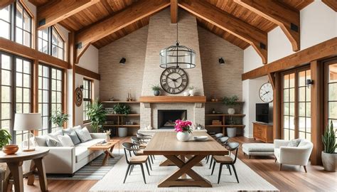 Modern Farmhouse Interior Rustic Meets Contemporary Style