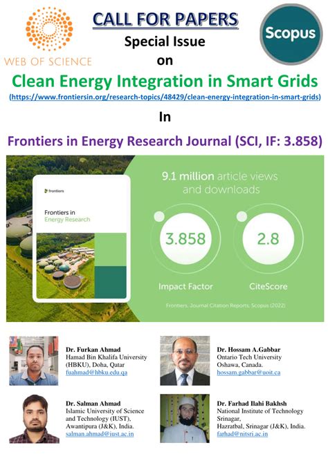 PDF Special Issue On Clean Energy Integration In Smart Grids Https Frontiersin Org